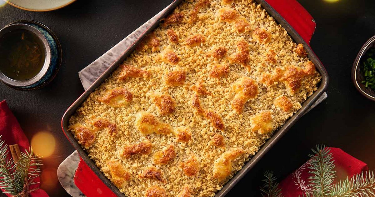 Gratin med skaldyr, karry og bechamel | Kikkoman