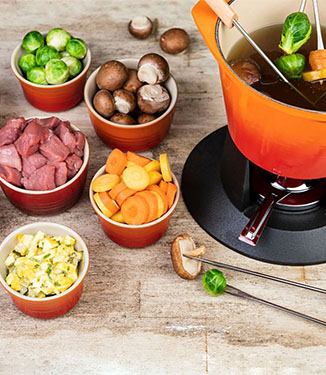 Kalvefondue | Opskrifts | Kikkoman